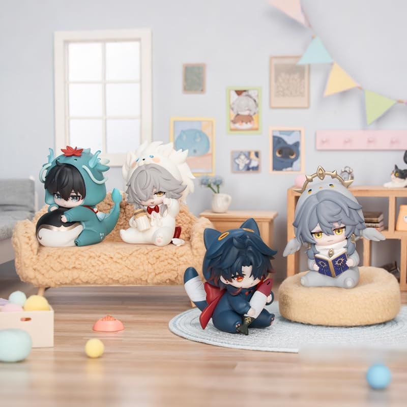 Anime Figure, Cute Boys' Dormitory Series Chibi Figurine for Honkai ...