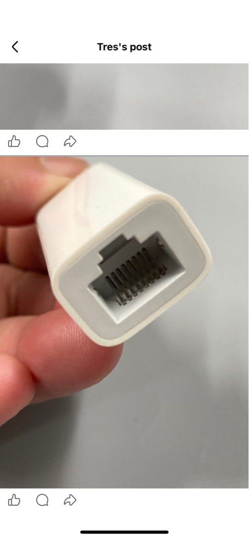 Apple Thunderbolt to Gigabit Ethernet Adapter A1433, Computers & Tech ...