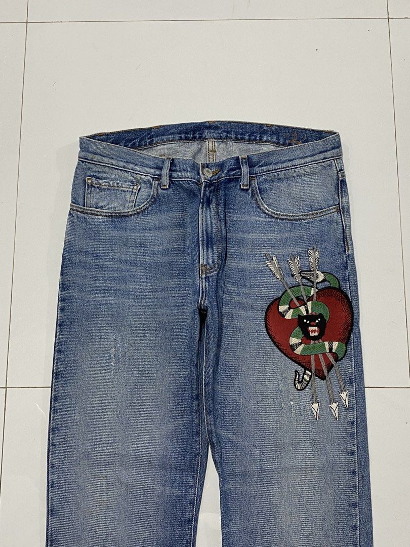 Authentic Gucci Denim Jeans For Men’s, Actual Waistline 33, Men's ...