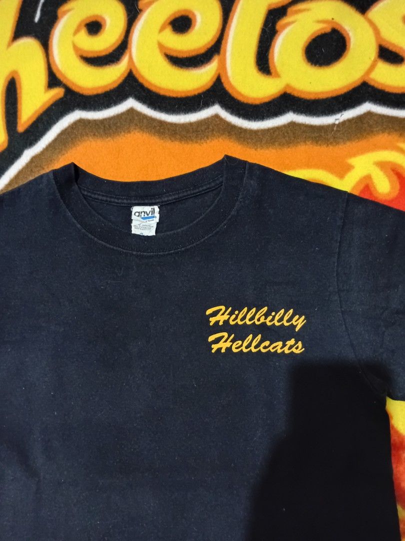 BAND TEE HILLBILLY HELLCATS ANVIL TAG, Men's Fashion, Tops & Sets ...