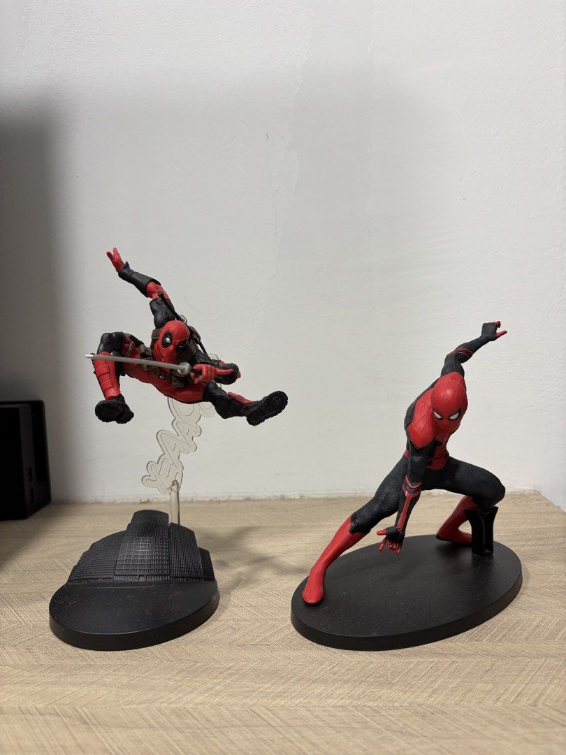 Banpresto Marvel Spider-Man and Banpresto Deadpool Action Figures ...