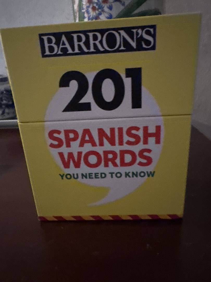 Barron's 201 Spanish Words Flashcards, Hobbies & Toys, Books ...