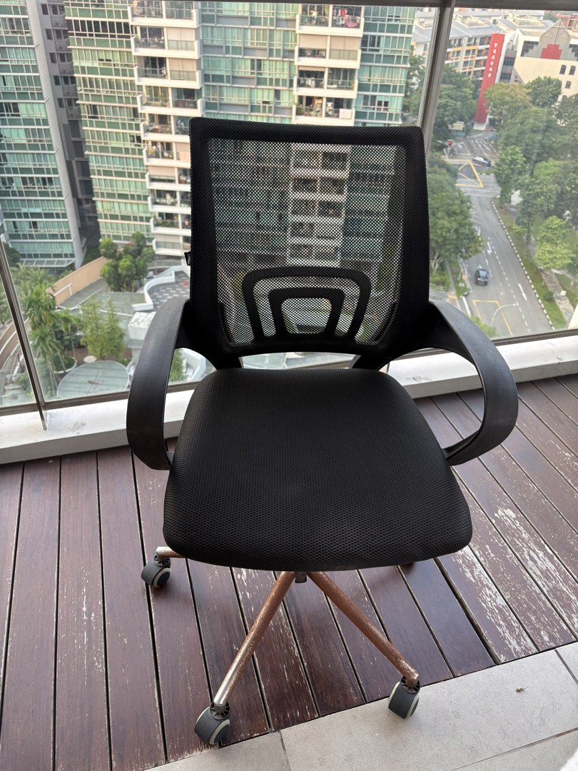 Black Mesh Office Chair, Furniture & Home Living, Furniture, Chairs on ...