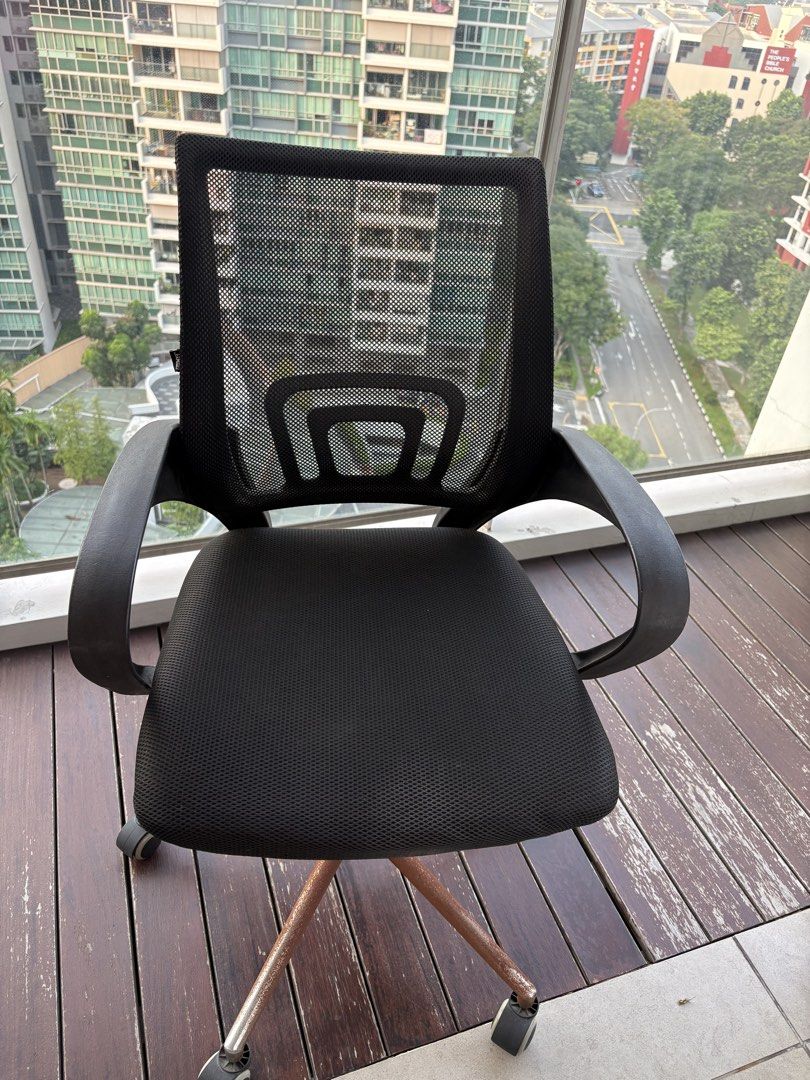 Black Mesh Office Chair, Furniture & Home Living, Furniture, Chairs on ...