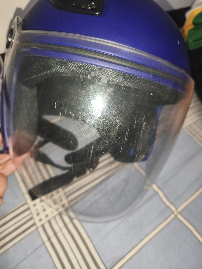 Blue Motorcycle Helmet, Motorbikes, Motorbike Parts & Accessories ...