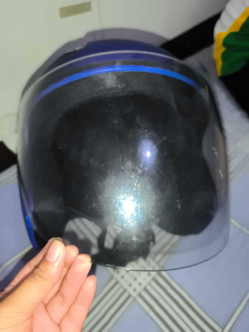 Blue Motorcycle Helmet, Motorbikes, Motorbike Parts & Accessories ...
