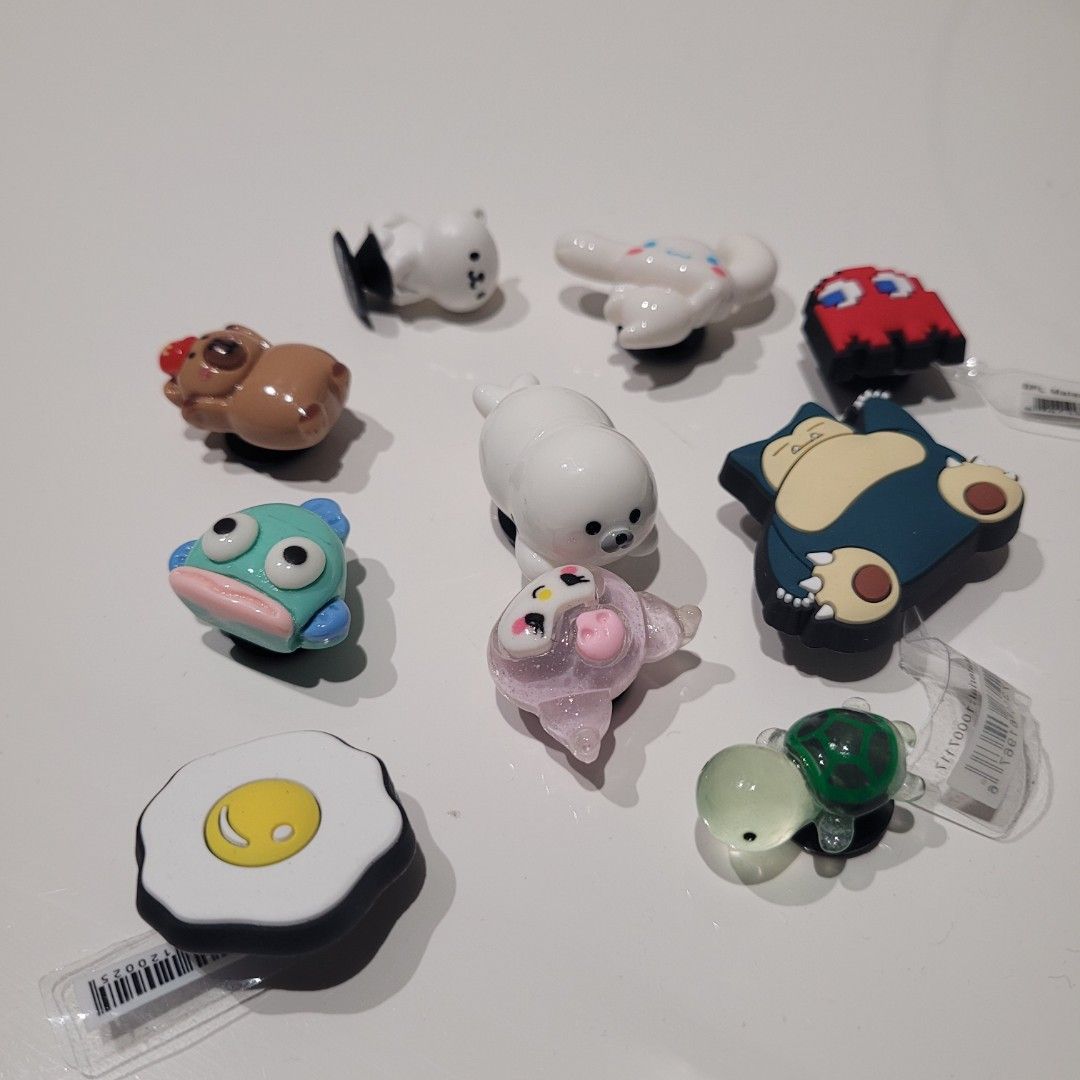 BN Assorted Crocs Jibbitz Seal Cat Capybara Egg Sanrio Kuromi ...