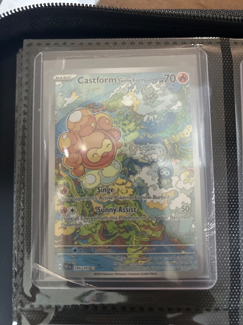 Castform Sunny Form Pokemon Card SSP 195/191, Hobbies & Toys, Toys ...