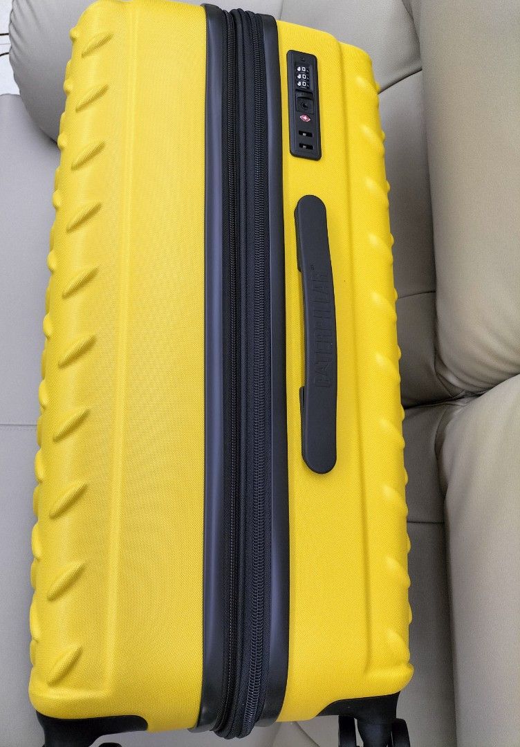 CAT Industrial Plate 24" Trolley Luggage - Sulphur, Hobbies & Toys ...