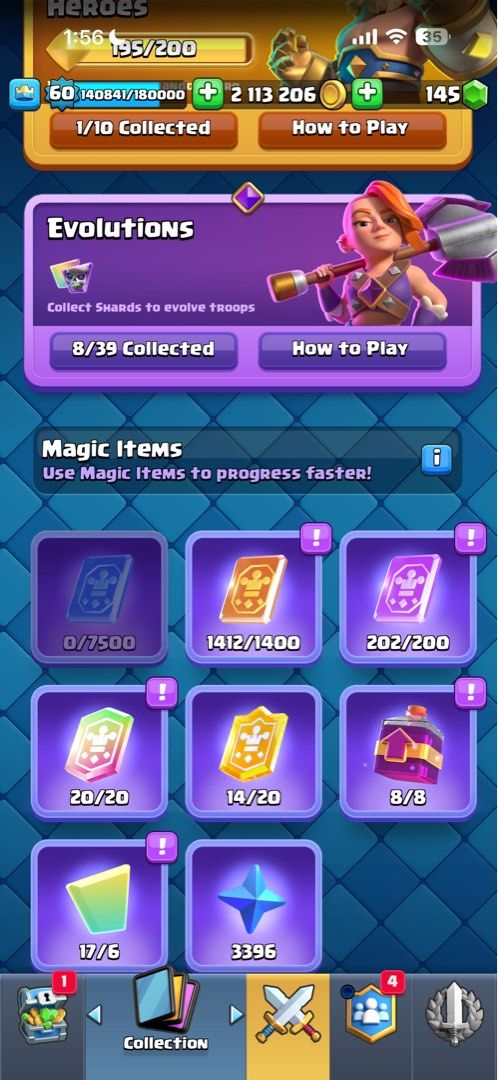 Clash Royale Account - Maxed Cards, High Trophies, Video Gaming, Video ...