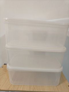 Clear Plastic Storage Container with Lid, Furniture & Home Living, Home ...