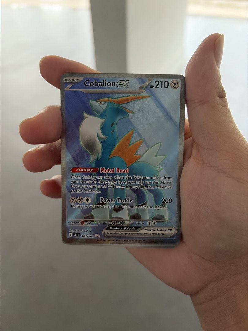 Cobalion EX Pokemon Card, Hobbies & Toys, Toys & Games on Carousell