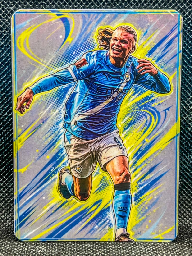 Comic Art Card: Erling Haaland (Manchester City), Hobbies & Toys, Toys ...