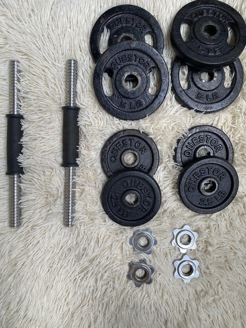 dumbbells set, Sports Equipment, Exercise & Fitness, Weights ...