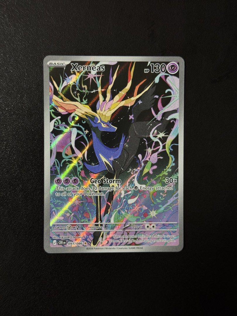 [ENG] Xerneas IR 091/086 Chaos Rising, Hobbies & Toys, Toys & Games on ...