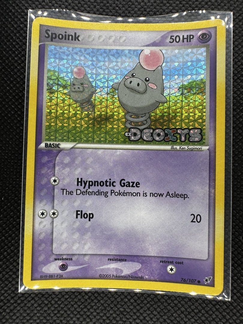 Ex Deoxys Pokemon TCG Spoink Holo Card - 76/107, Hobbies & Toys, Toys ...