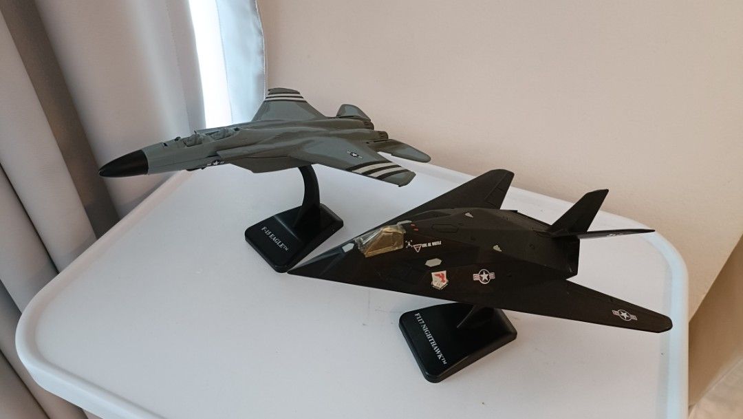 F-15 Eagle & F-117 Nighthawk Model Aircraft, Hobbies & Toys, Toys ...