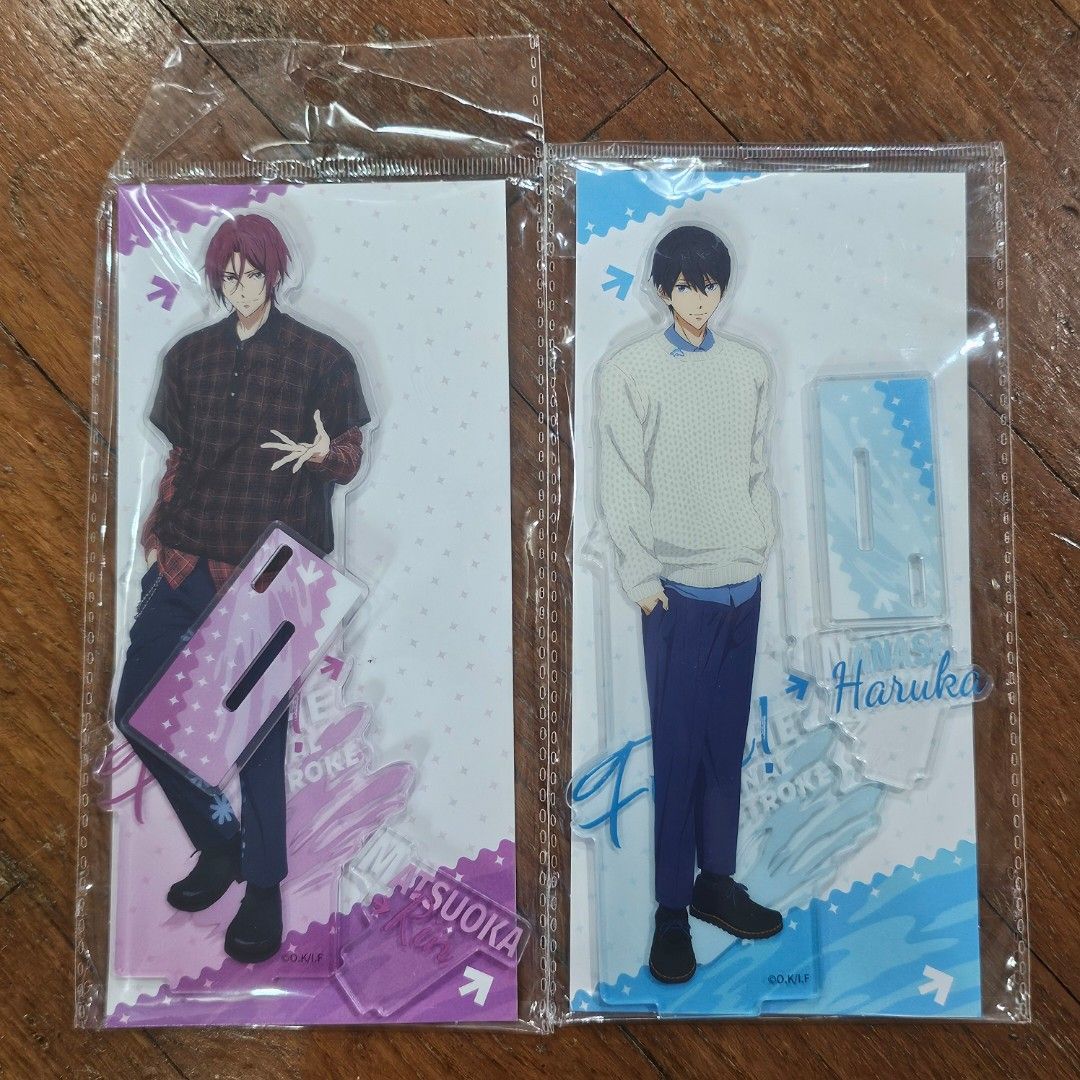 free! standees haru and rin, Hobbies & Toys, Memorabilia & Collectibles ...