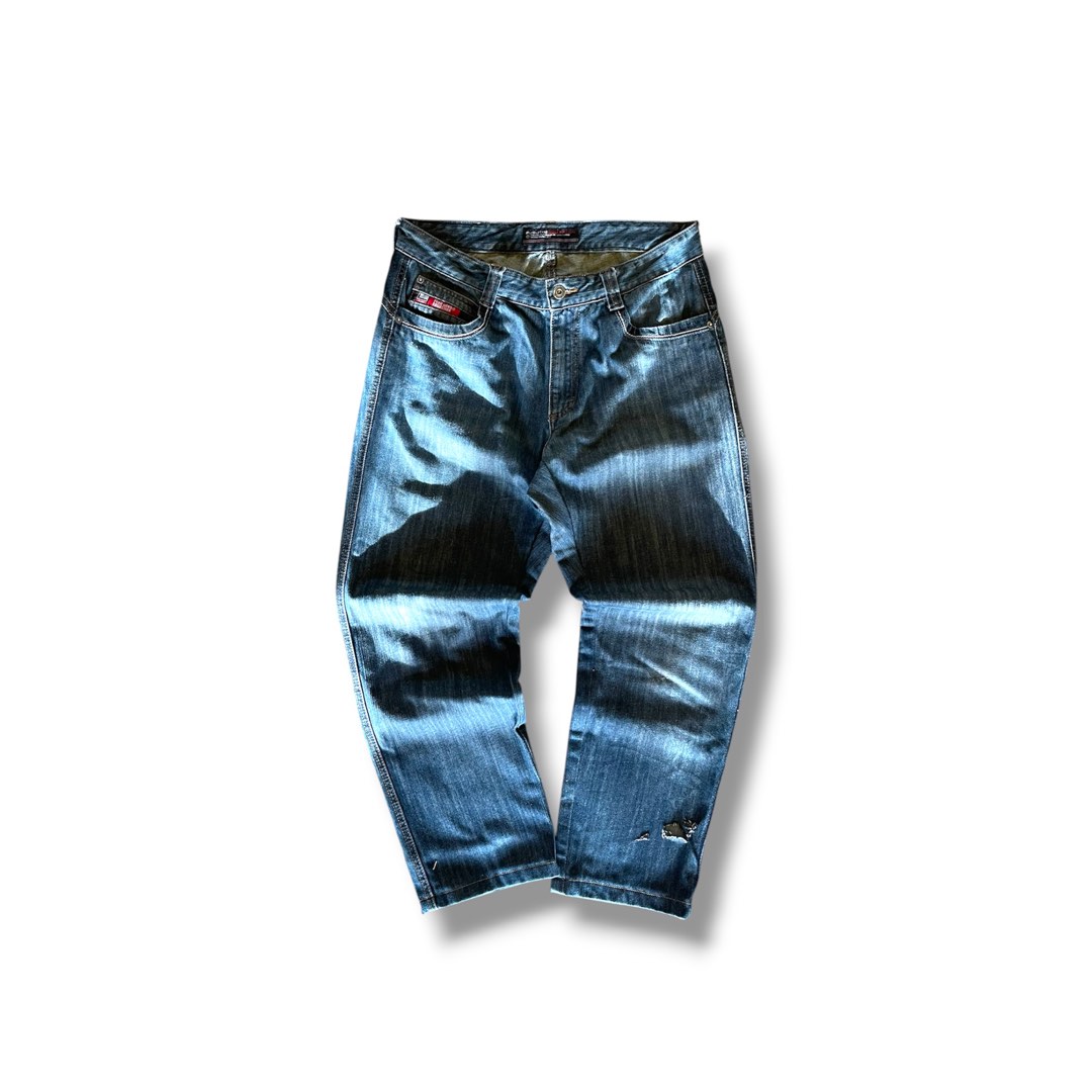 Fubu Raw Indigo IC Semi-Shiny., Men's Fashion, Bottoms, Jeans on Carousell