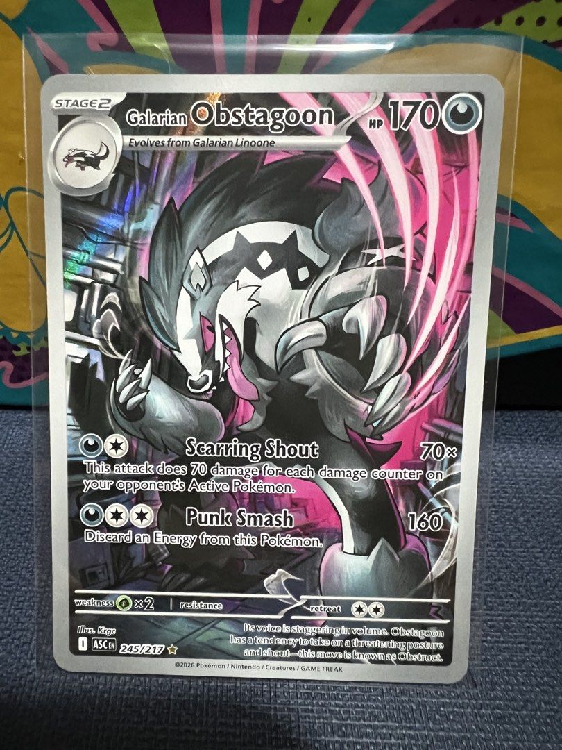 Galarian Obstagoon - 245/217 - Pokemon Card, Hobbies & Toys, Toys ...