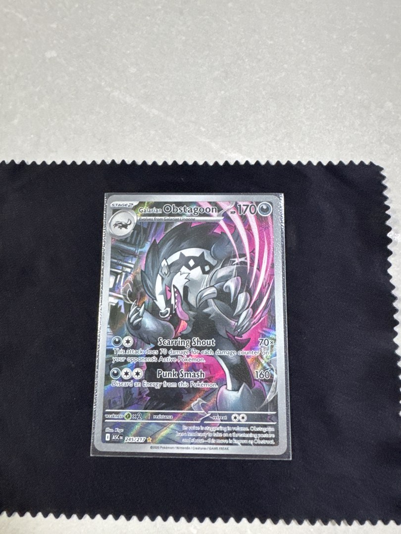 Galarian Obstagoon AR from ascended hero - Pokemon Card, Hobbies & Toys ...