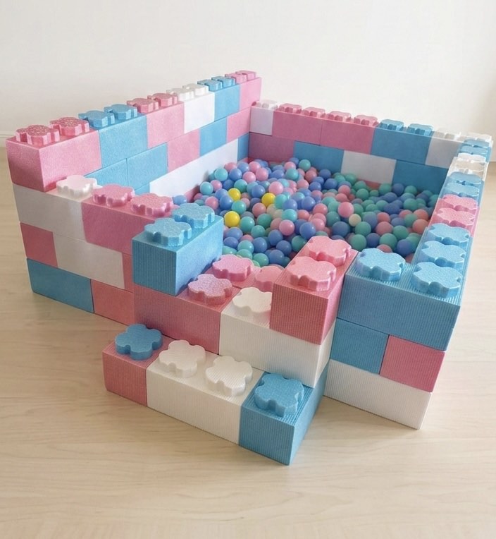 Giant Lego Block Ball Pit for Rent, Hobbies & Toys, Toys & Games on ...