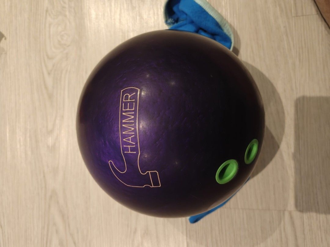 Hammer Urethane Bowling Ball - Purple, Sports Equipment, Sports & Games ...