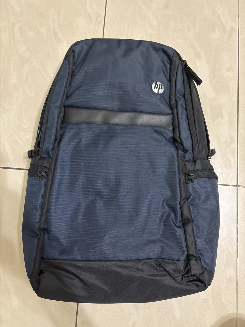 HP Laptop Backpack - Navy Blue, Men's Fashion, Bags, Backpacks on Carousell