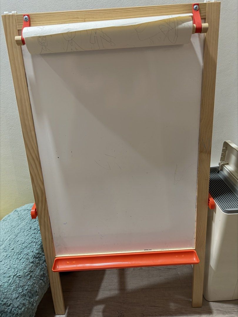 IKEA MALA Easel - Whiteboard & Chalkboard, Babies & Kids, Baby Nursery ...