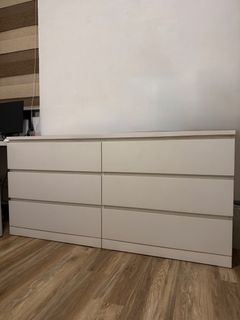 IKEA MALM Chest of 2 Drawers, White, Furniture & Home Living, Furniture ...