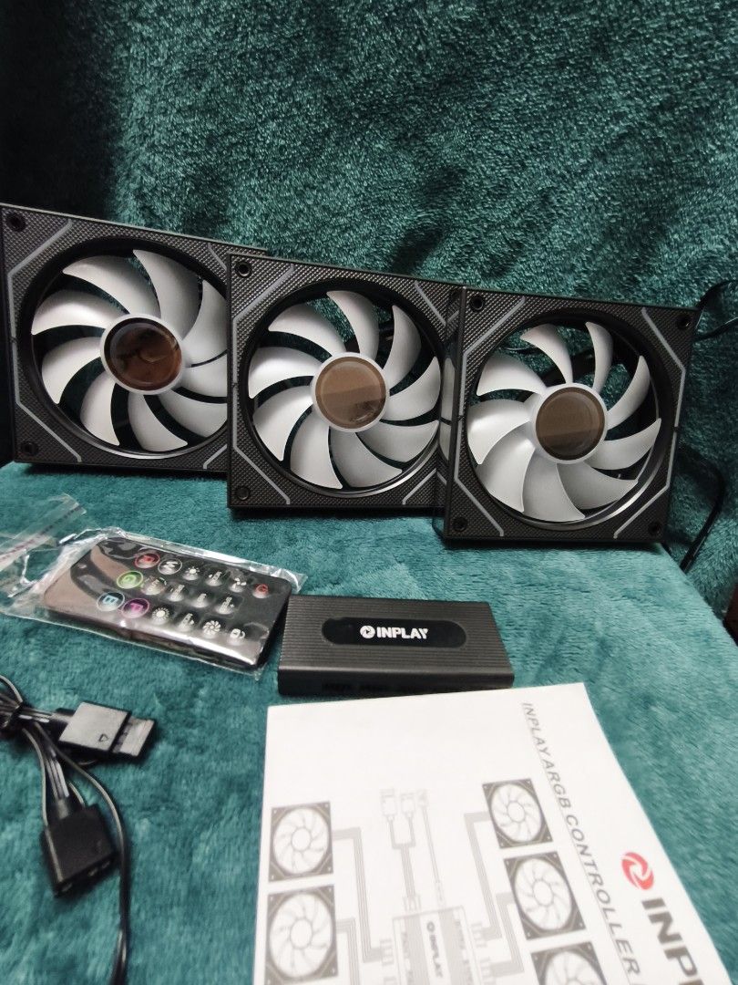 INPLAY Seaview tower f3 black 3-in-One ARGB Fan Kit, Furniture & Home ...