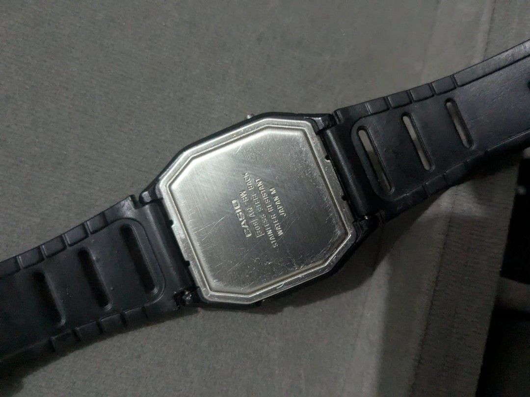 Jam Tangan Casio Aq-8w Vintage rare item anadigi japan, Fesyen Pria ...