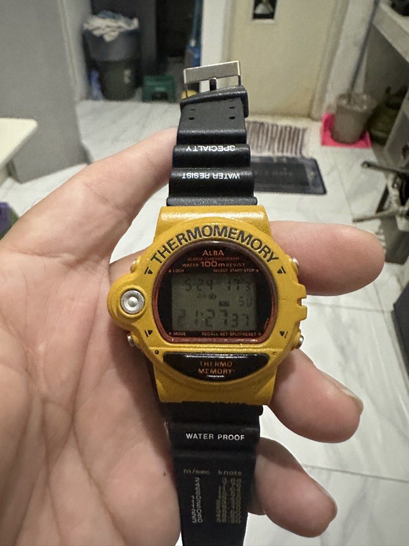 Jam Tangan Rare Vintage Jadul Alba Thermomemory not Casio Gshock Seiko ...