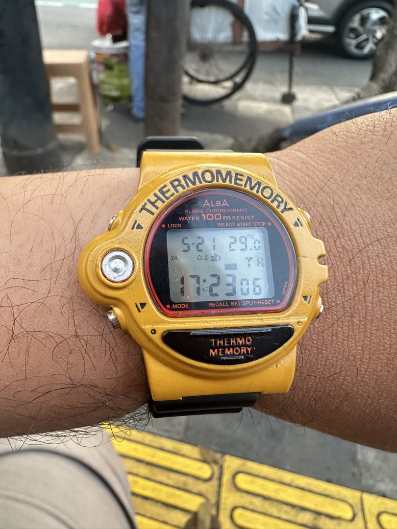Jam Tangan Rare Vintage Jadul Alba Thermomemory not Casio Gshock Seiko ...