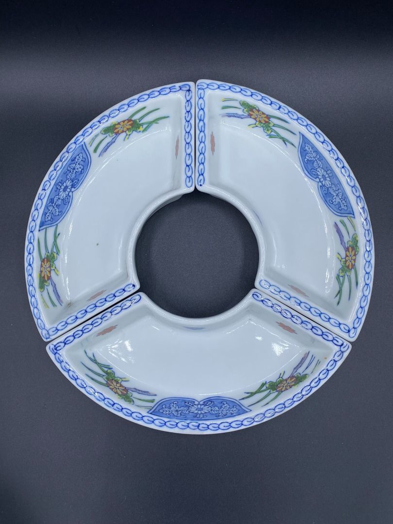 JAPAN SURPLUS Divided Serving Dish/Snack Plate, Furniture & Home Living ...