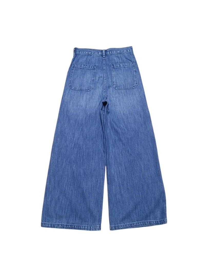Japanese Super Baggy Wide Leg Denim Jeans w29, Men's Fashion, Bottoms ...