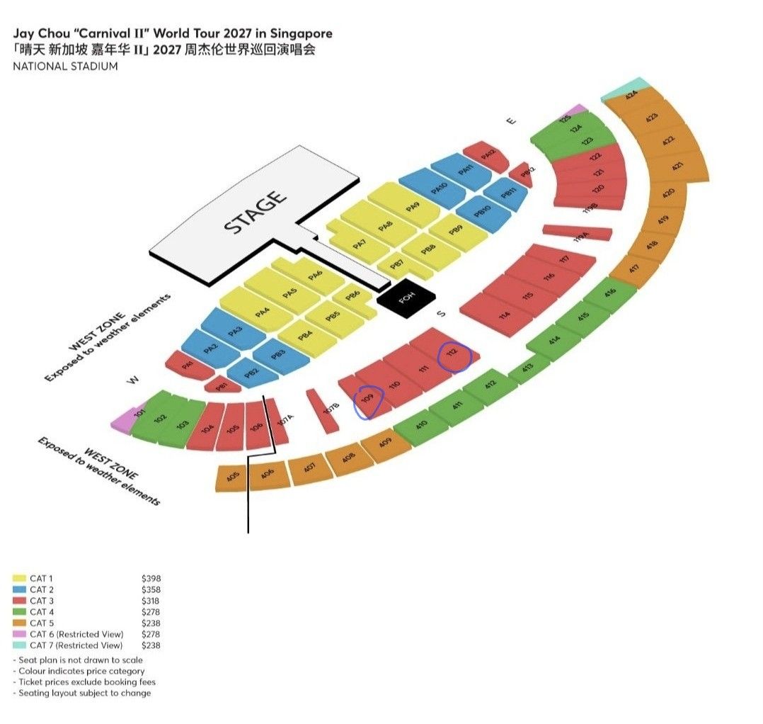 Jay Chou Carnival II World Tour 2027 - Singapore Tickets, Tickets ...