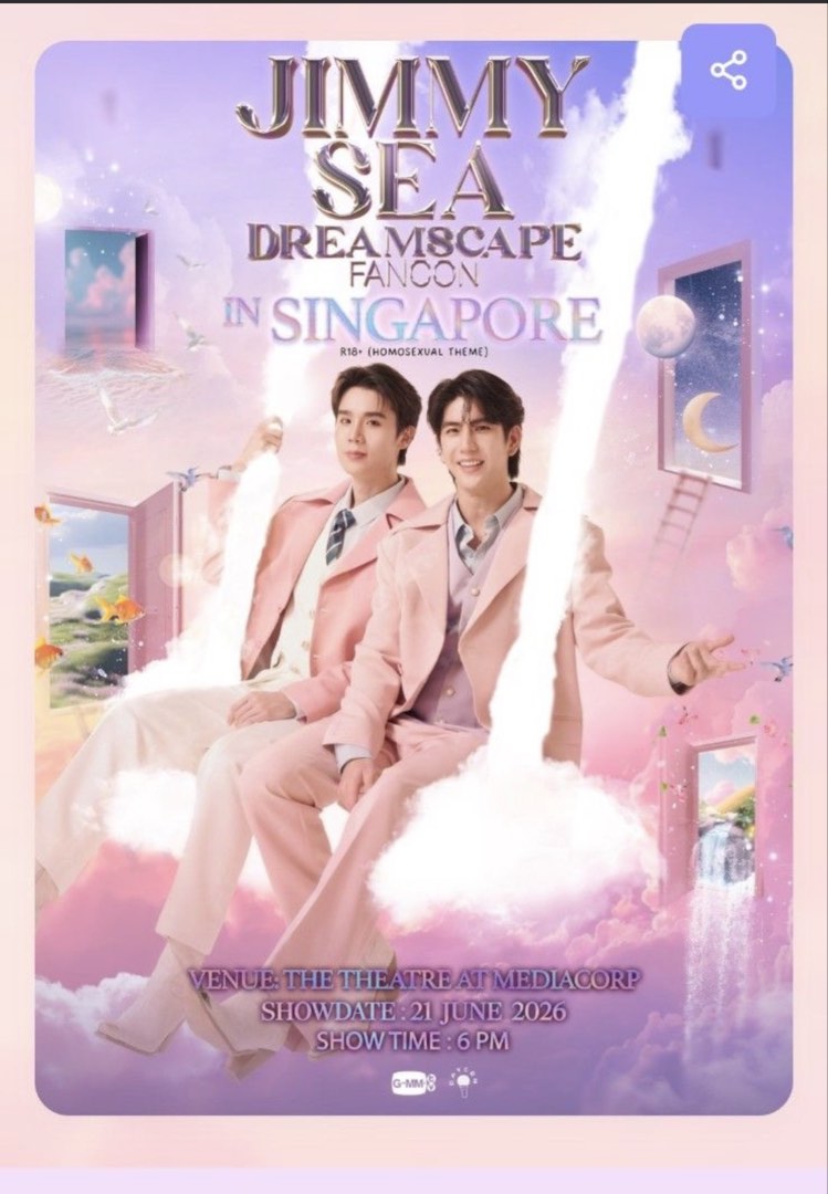 Jimmy Sea Dreamscape Fancon in Singapore Ticket, Tickets & Vouchers ...