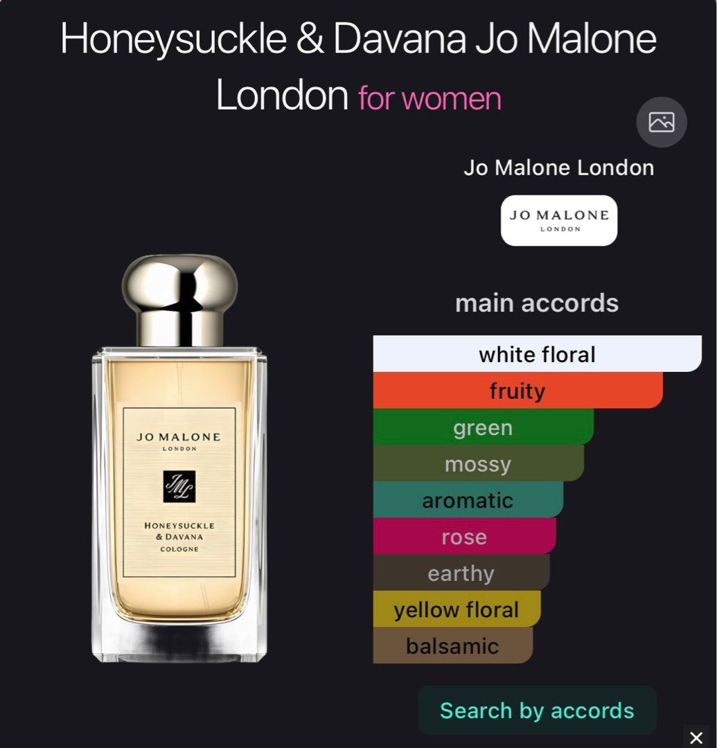 Jo Malone London Honeysuckle & Davana Cologne, Beauty & Personal Care ...
