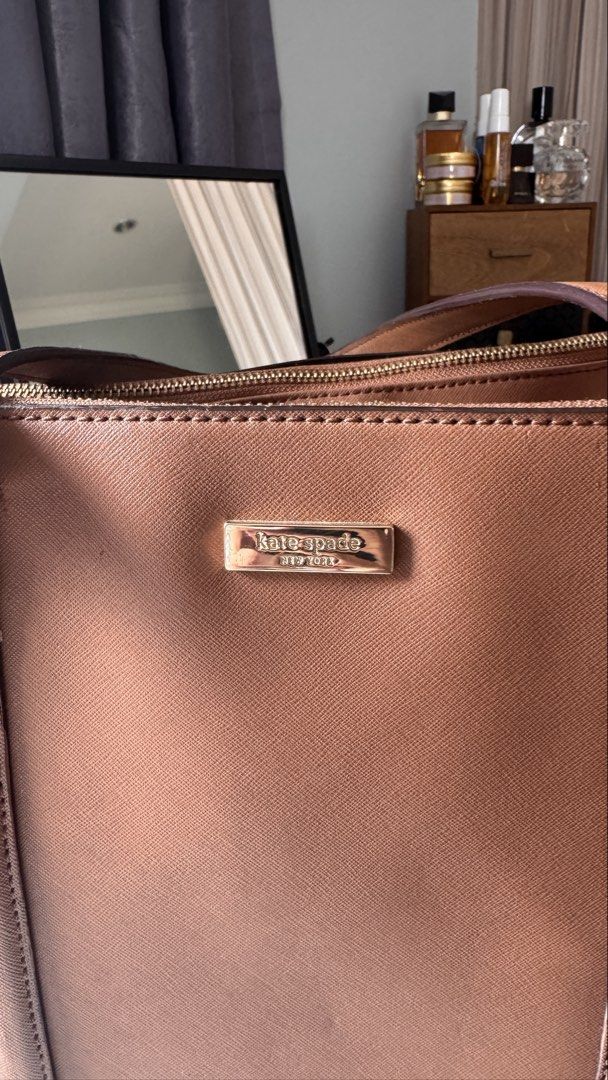Kate Spade Brown Tote Bag, Women's Fashion, Bags & Wallets, Tote Bags ...