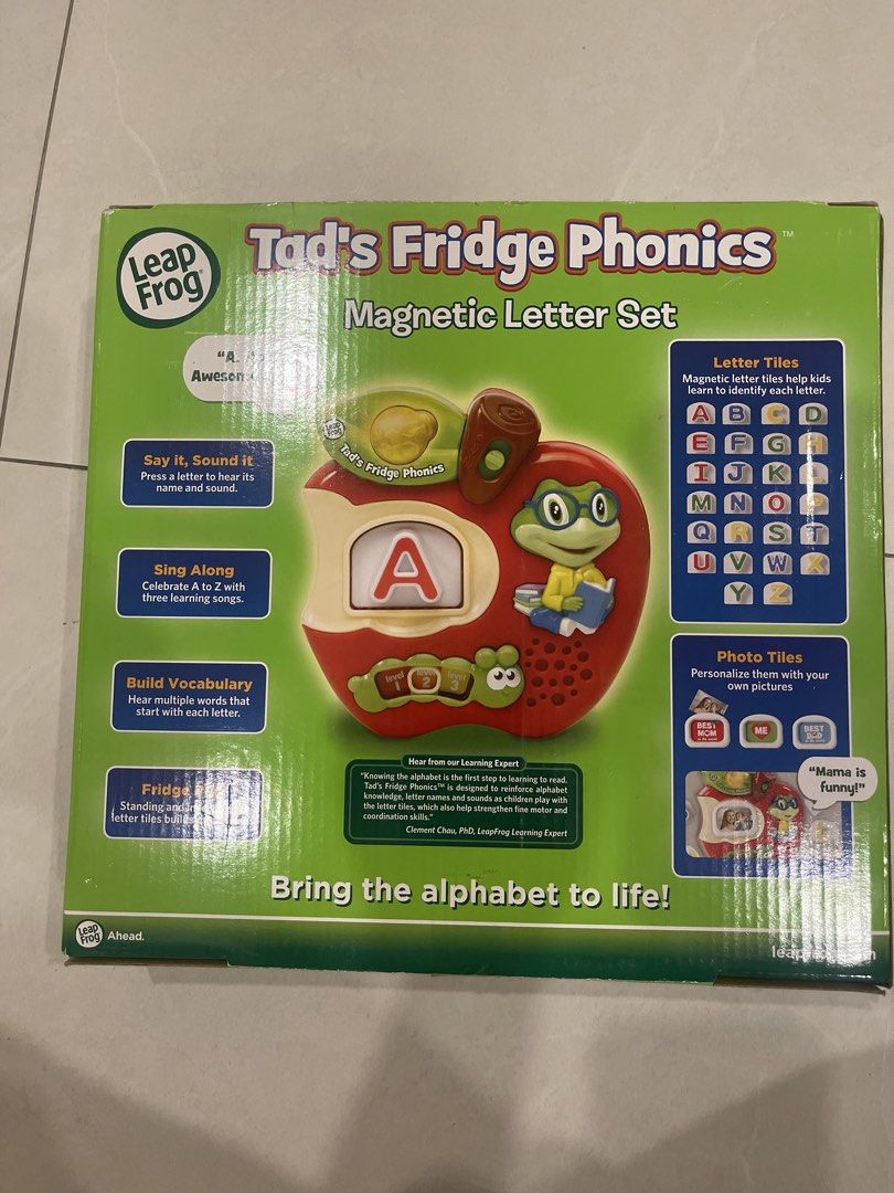 LeapFrog Tad's Fridge Phonics Magnetic Letter Set, Hobbies & Toys, Toys ...