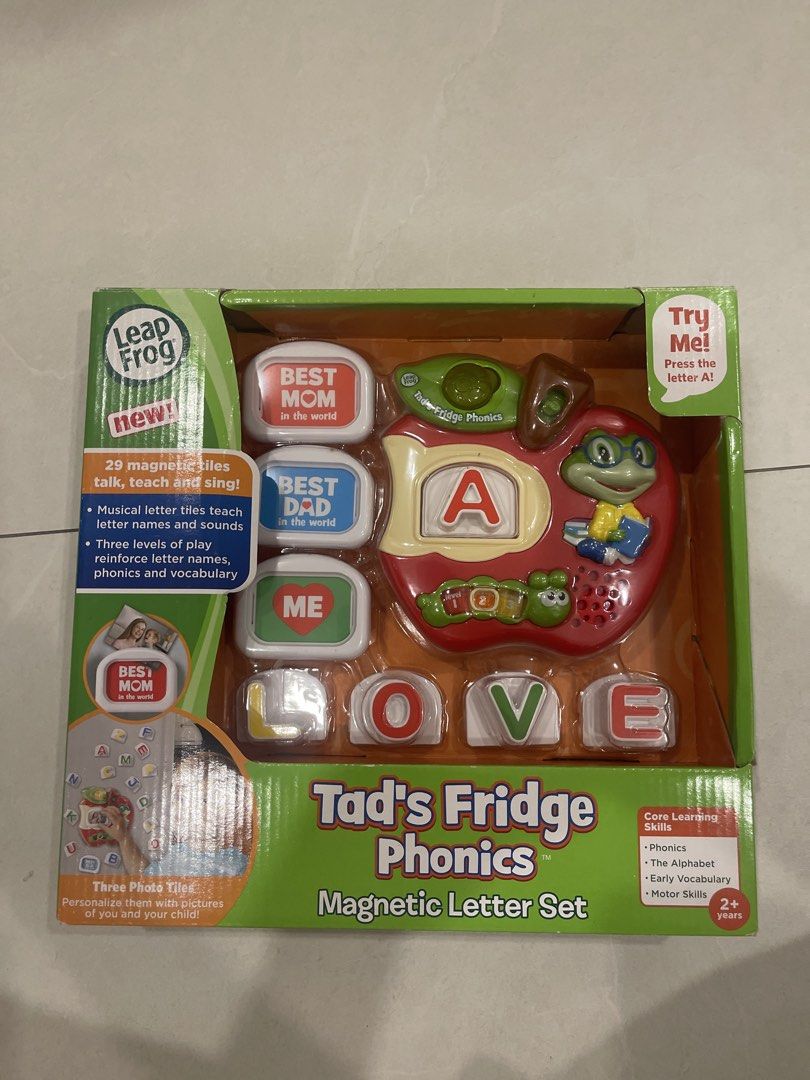 LeapFrog Tad's Fridge Phonics Magnetic Letter Set, Hobbies & Toys, Toys ...