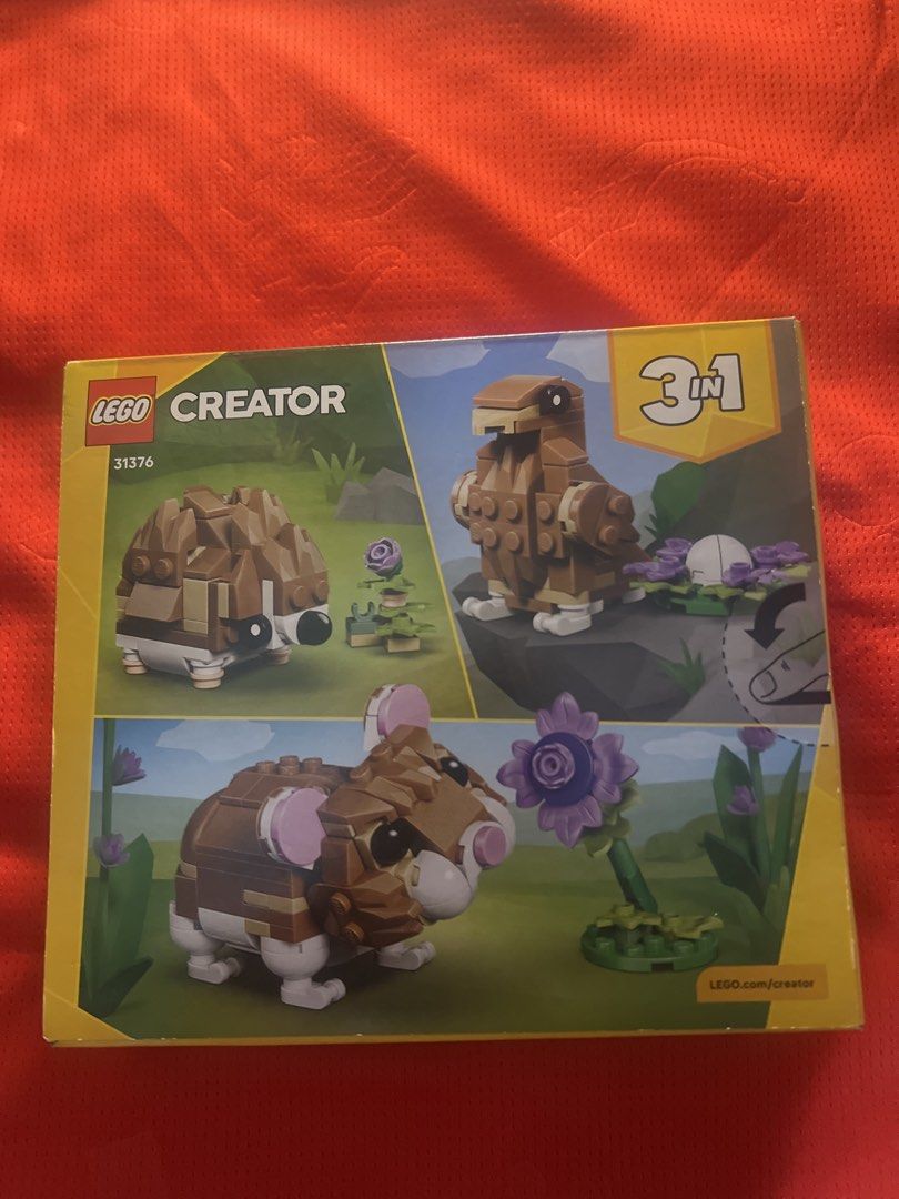 LEGO Creator 3-in-1 Cute Hamster with Flower 31376, Hobbies & Toys ...