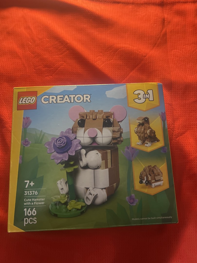 LEGO Creator 3-in-1 Cute Hamster with Flower 31376, Hobbies & Toys ...