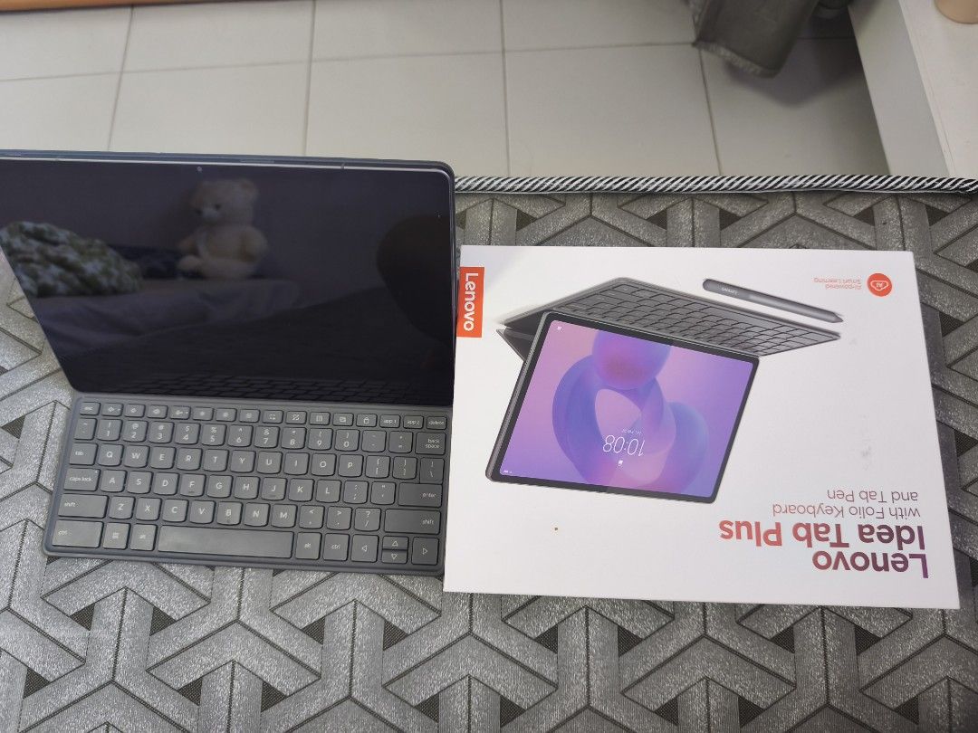 Lenovo Idea Tab Plus Tablet with Folio Keyboard, Computers & Tech ...
