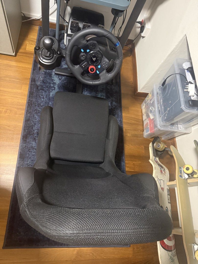 Logitech G29 Racing Simulator Setup – PS4/PS5/PC, Video Gaming, Gaming ...