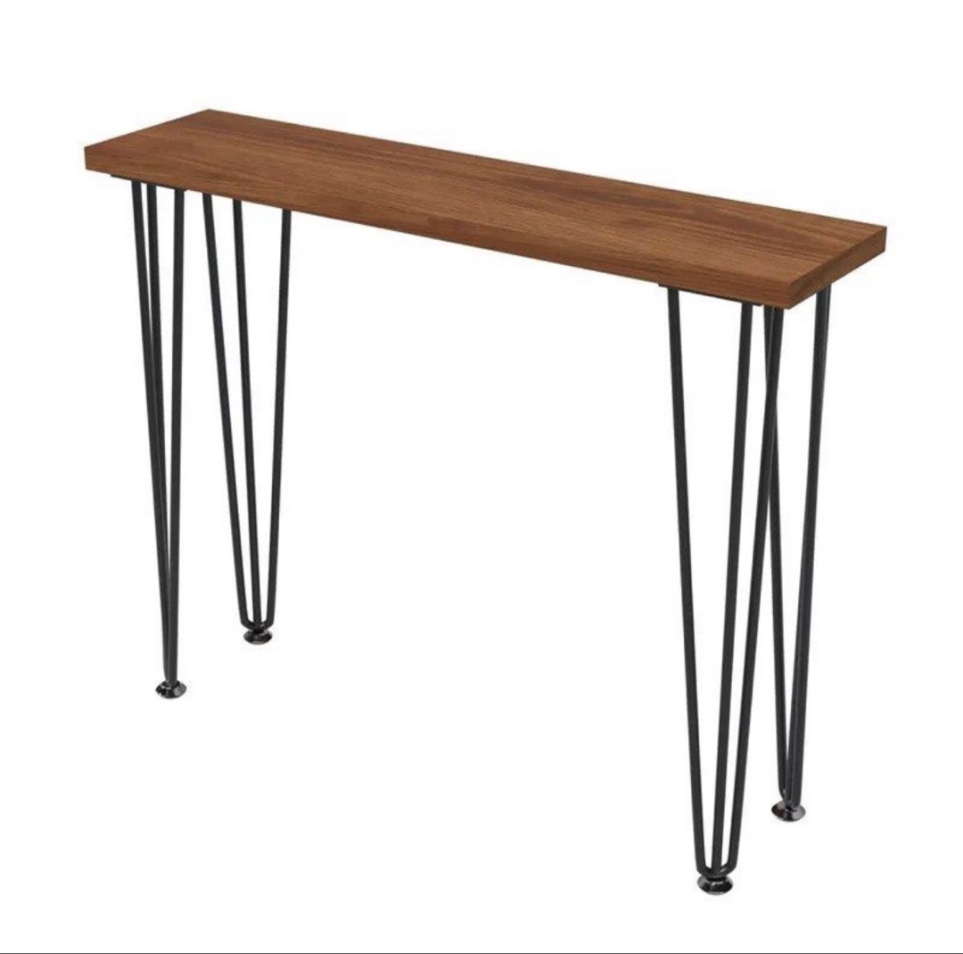 Mid-Century Modern Console Table with Hairpin Legs, Furniture & Home ...