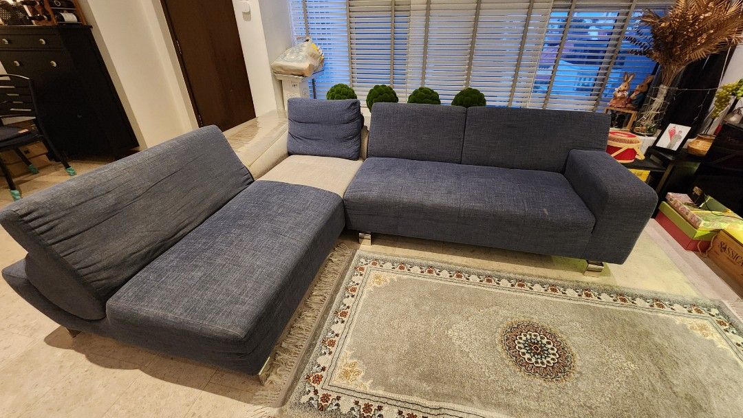 Modular Sofa - Dark Blue, Furniture & Home Living, Furniture, Sofas on ...