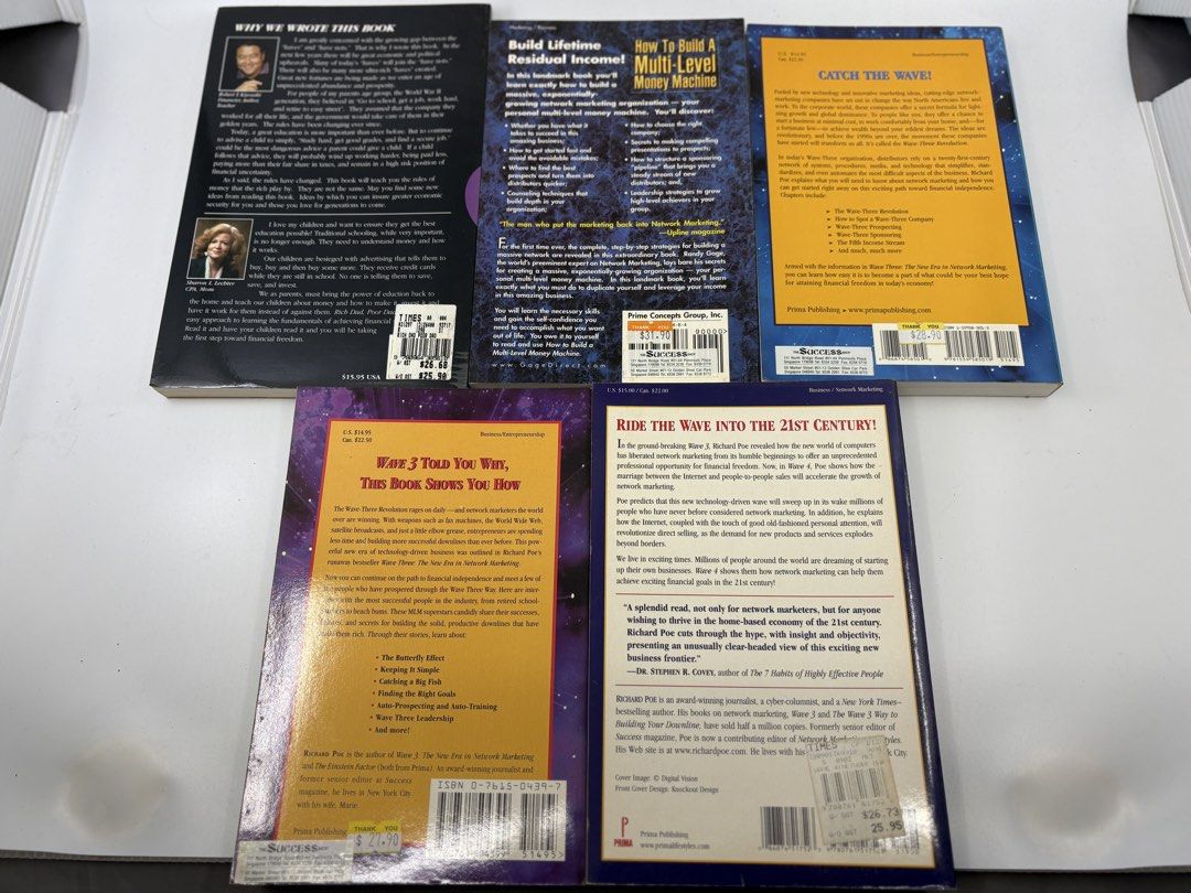 Network Marketing & Financial Literacy Book Bundle, Hobbies & Toys ...