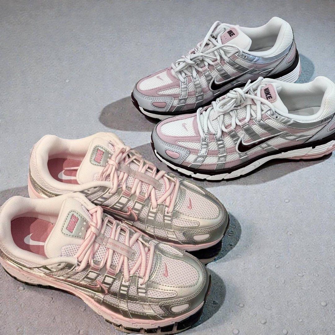 Nike P-6000 White Elemental Pink/ Silver Burgundy Plum Chalk (Women’s ...